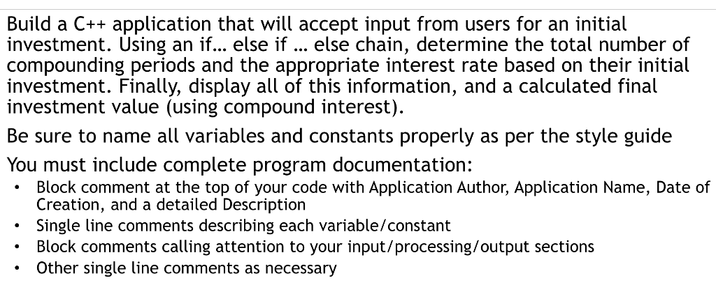 Solved Build A C Application That Will Accept Input From