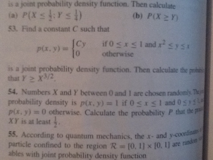 Solved Is a joint probability density function. Then | Chegg.com