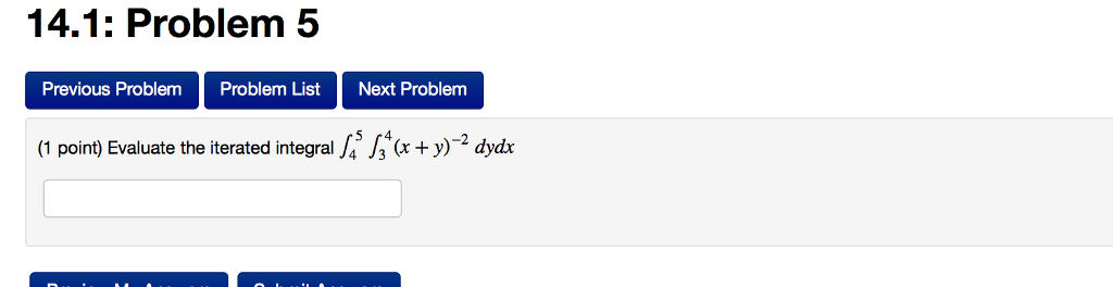 Solved 14.1: Problem5 Previous Problem Problem List Next | Chegg.com