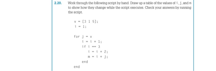 Solved Work through the following script by hand Draw up a | Chegg.com