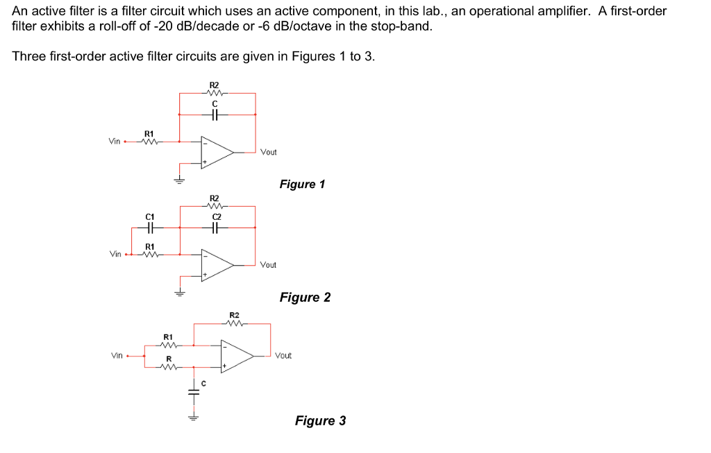Solved An active filter is a filter circuit which uses an | Chegg.com
