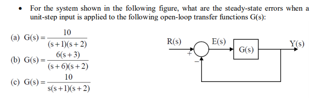 Solved .For the system shown in the following figure, what | Chegg.com