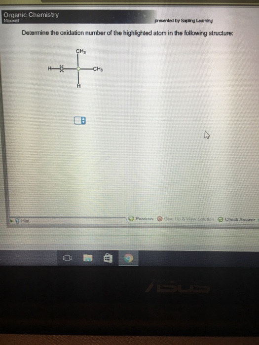 Solved: Determine The Oxidation Number Of The Highlighted ... | Chegg.com