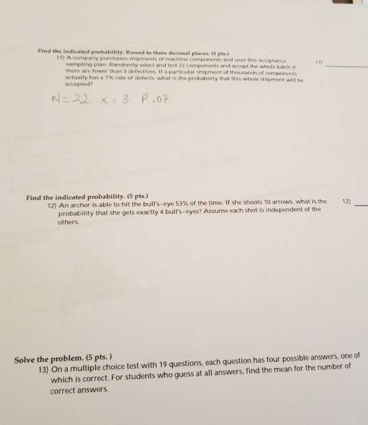 Solved Determine whether the given procedure results in a | Chegg.com