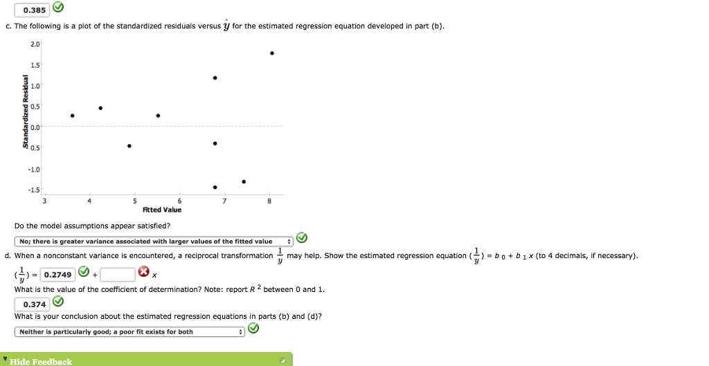 Solved Consider The Following Data For Two Variables X And Chegg