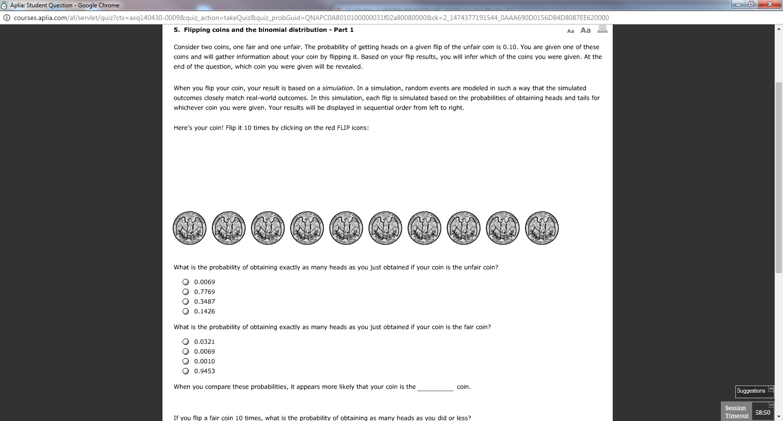 Solved Consider two coins, one fair and one unfair. The | Chegg.com