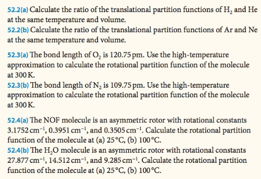 Solved 52 2 A Calculate The Ratio Of The Translational