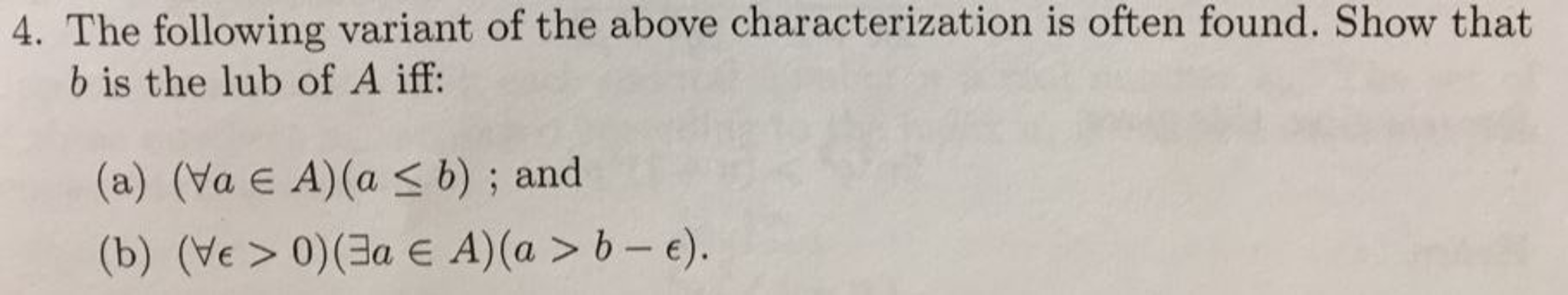 Solved The following variant of the above characterization | Chegg.com