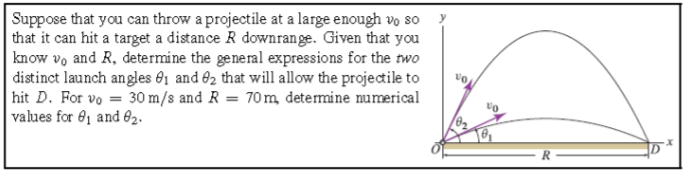 Solved Suppose that you can throw a projectile at a large | Chegg.com