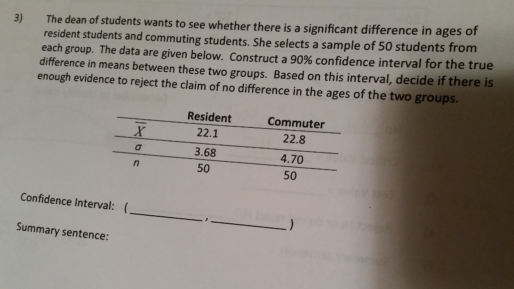 Solved The dean of students wants to see whether there is a | Chegg.com