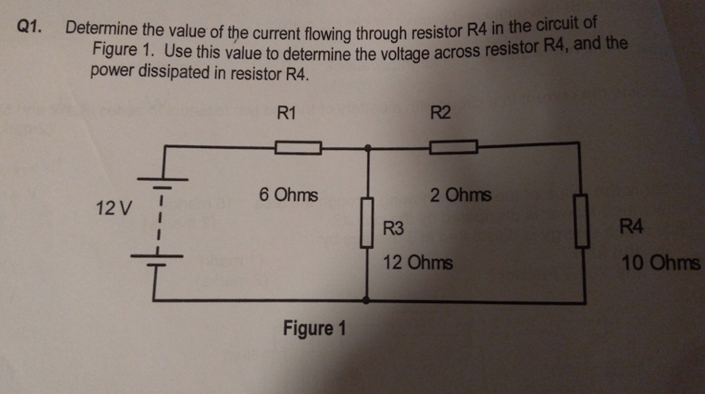 Solved Q1. Determine the value of the current flowina | Chegg.com