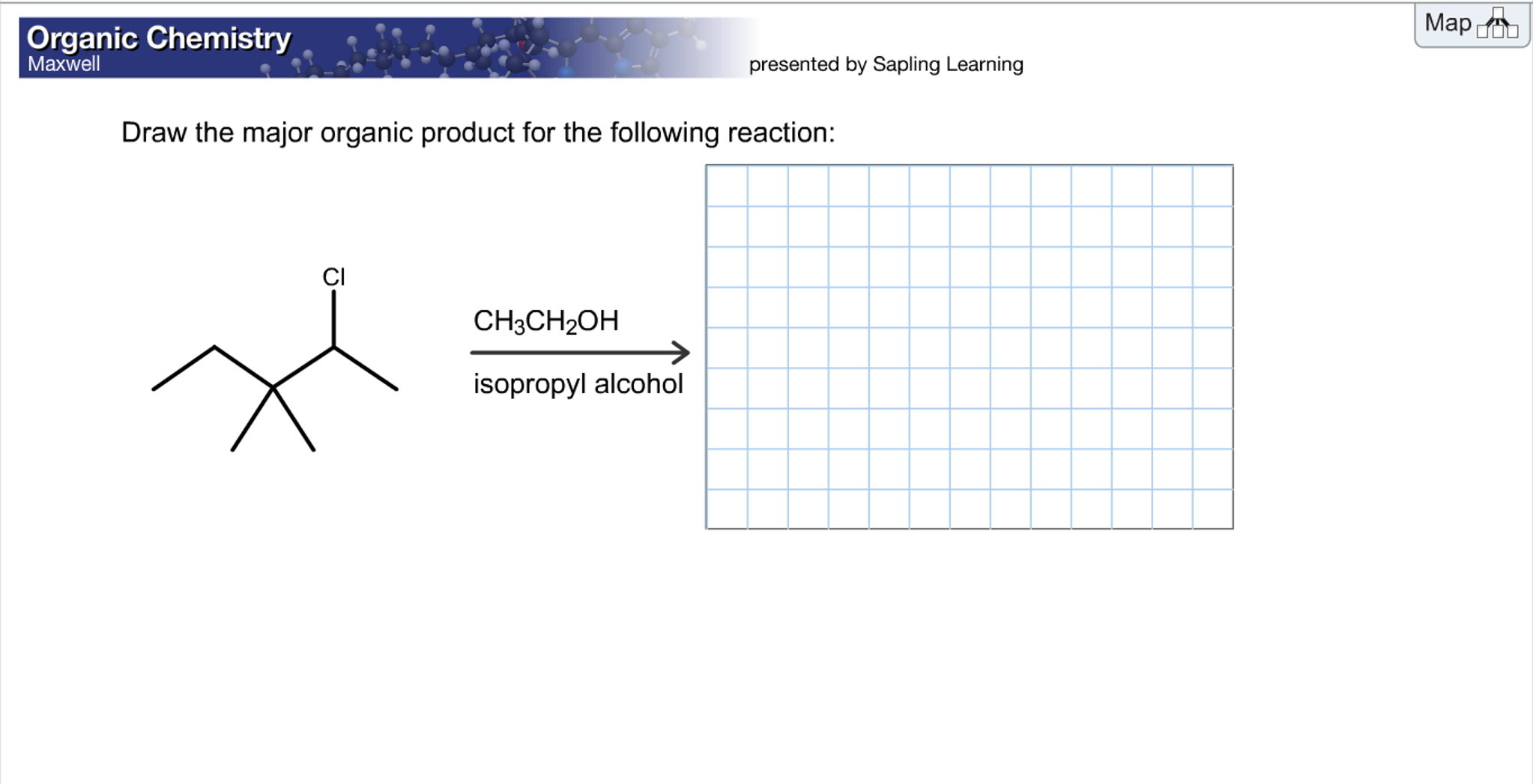 Solved Draw the major organic product for the following | Chegg.com