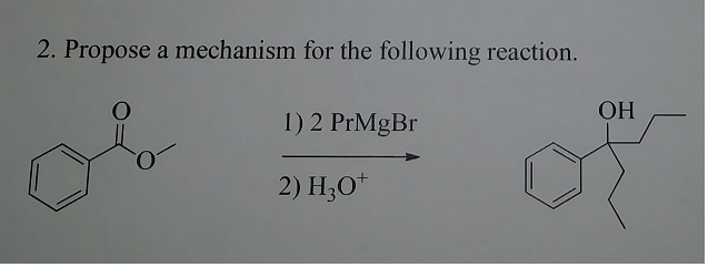 Solved 2. Propose a mechanism for the following reaction. OH | Chegg.com