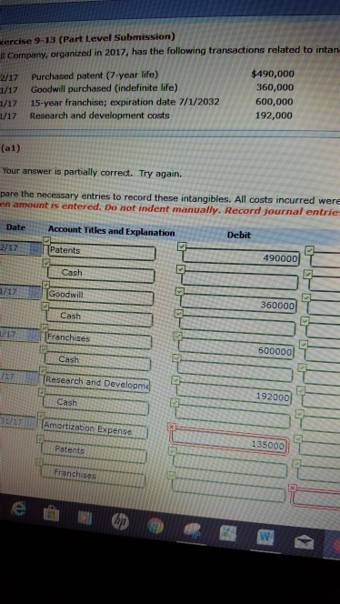 Solved ercise 9-13 (Part Level Submission) l Company, | Chegg.com