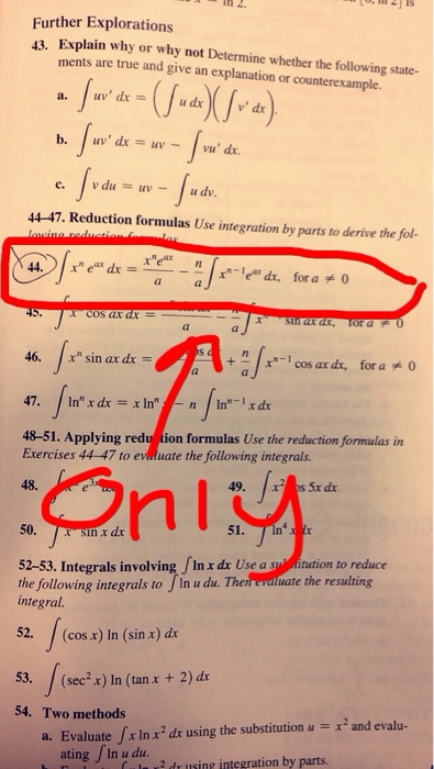 Solved Use integration by parts to derive the following | Chegg.com