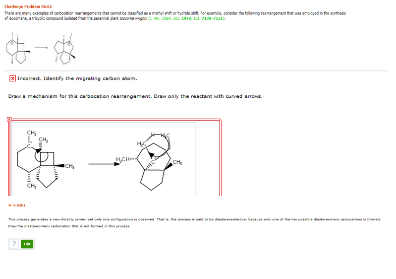 Solved There are many examples of carbocation rearrangements | Chegg.com