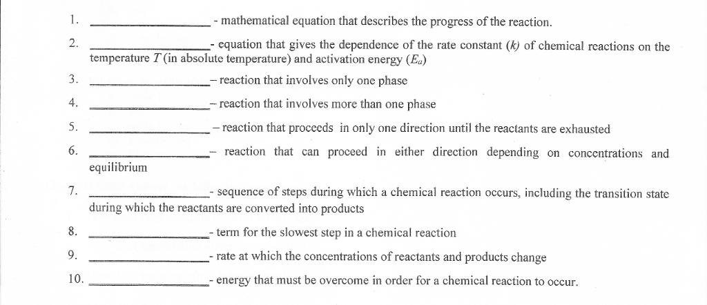 Solved mathematical equation that describes the progress of | Chegg.com
