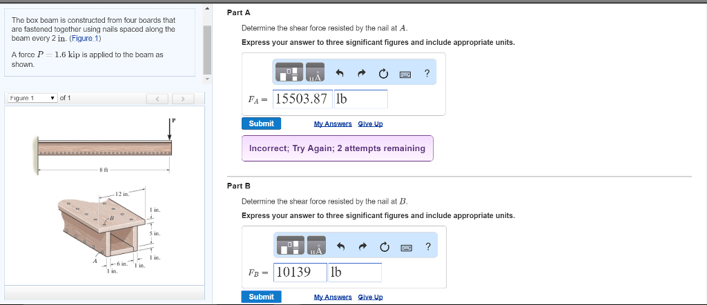 Solved The box beam is constructed from four boards that are | Chegg.com