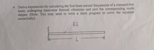 Solved 4 Derive expressions for calculating the first three | Chegg.com