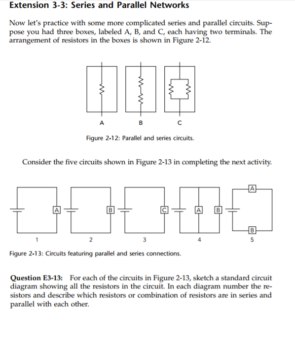 Solved Extension 3-3: Series and Parallel Network:s Now | Chegg.com