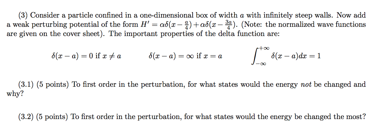 Solved Consider a particle confined in a one-dimensional box | Chegg.com