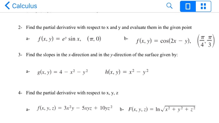 Solved Find the partial derivative with respect to x and y | Chegg.com