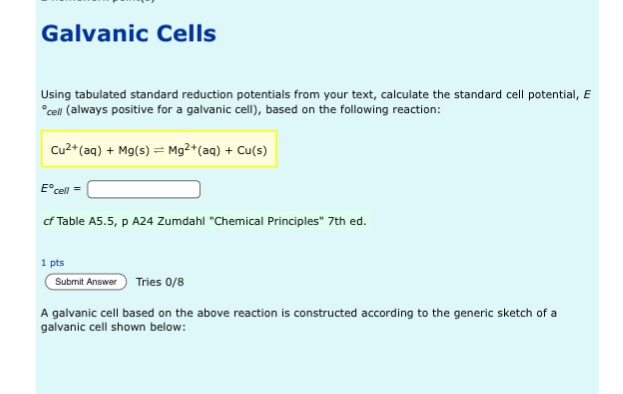 Solved Using tabulated standard reduction potentials from | Chegg.com