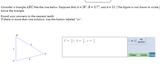 Solved Consider a triangle ABC like the one below. Suppose | Chegg.com