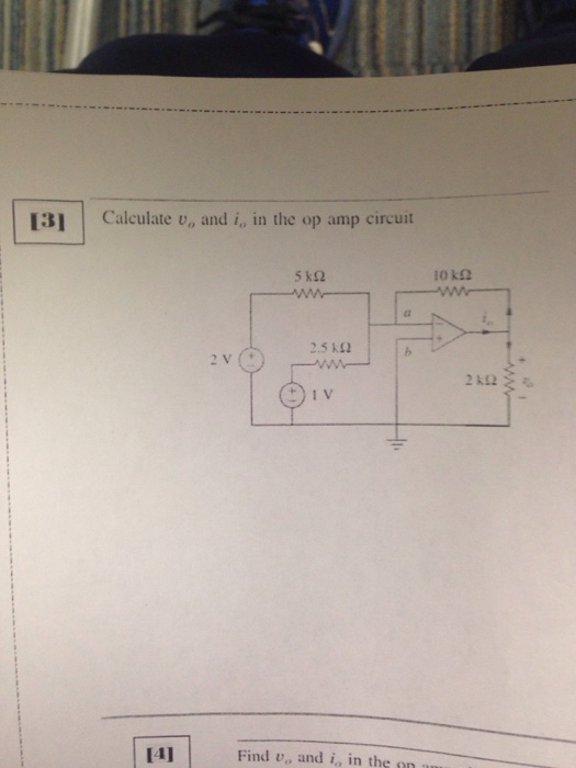 Solved Calculate v_o and i_o in the op amp circuit | Chegg.com