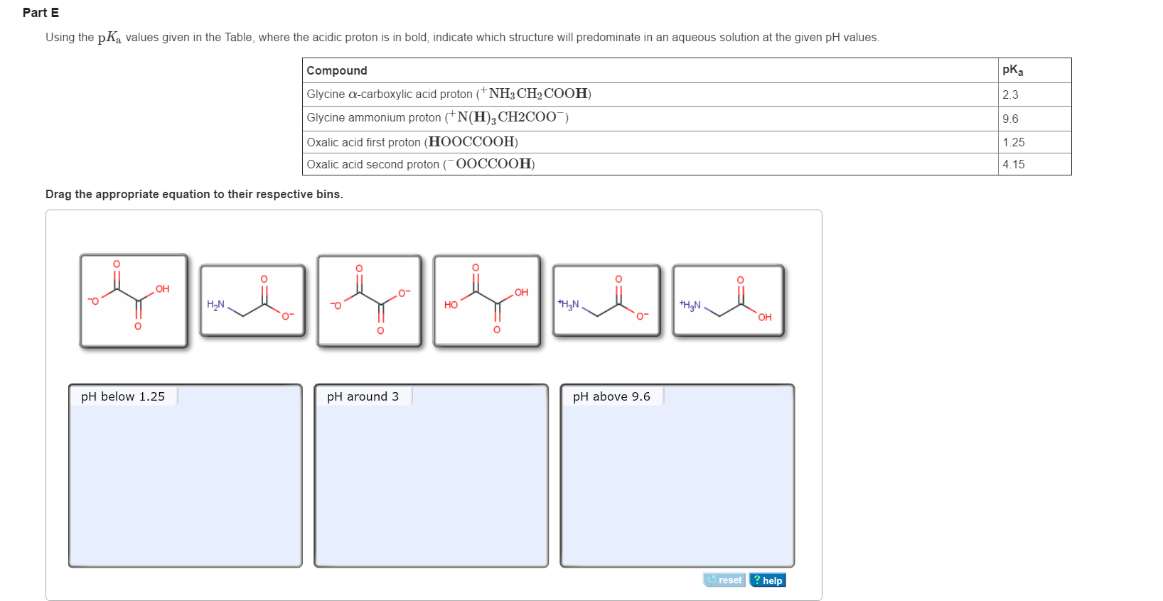 Solved Part E Using the pKa values given in the Table, where | Chegg.com Solved Part E Using the pKa values given in the Table, where | Chegg.com