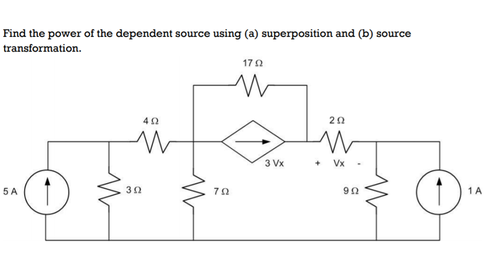 Solved Find the power of the dependent source using (a) | Chegg.com