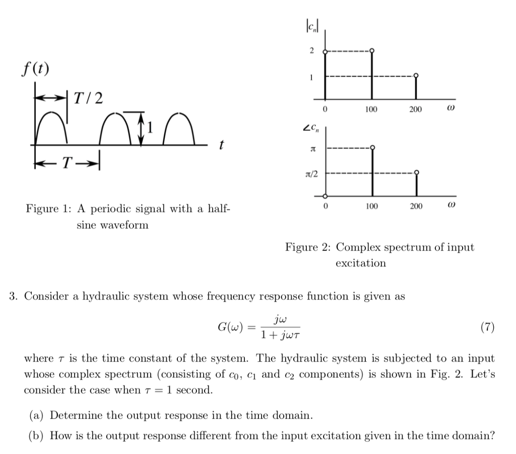 Solved f(t) T/2 100 200 T/2 Figure 1: A periodic signal with | Chegg.com