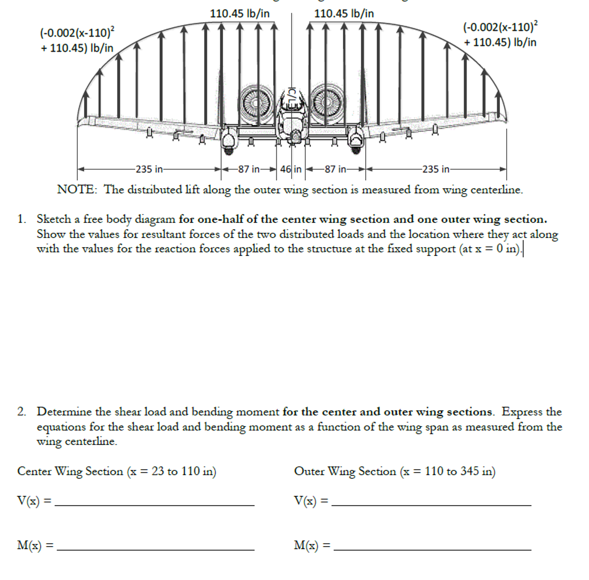 Sketch a free body diagram for one-half of the | Chegg.com