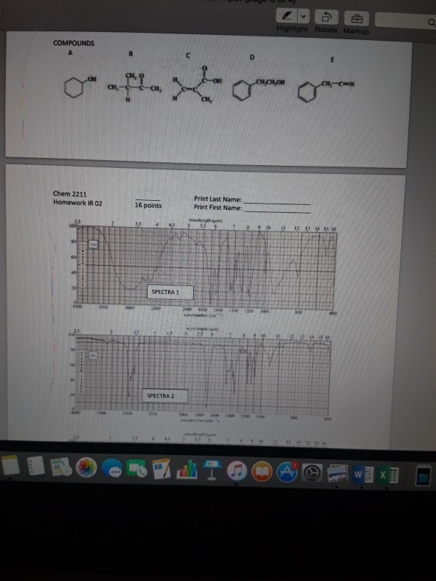 Solved Highlight Rotate Markup Four infrared spectra are | Chegg.com