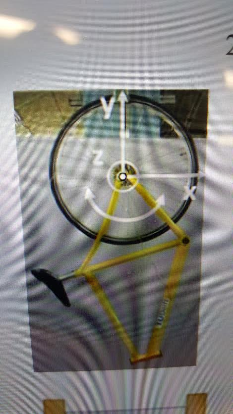 Solved The moment of inertia of a bicycle frame of mass 6 kg | Chegg.com