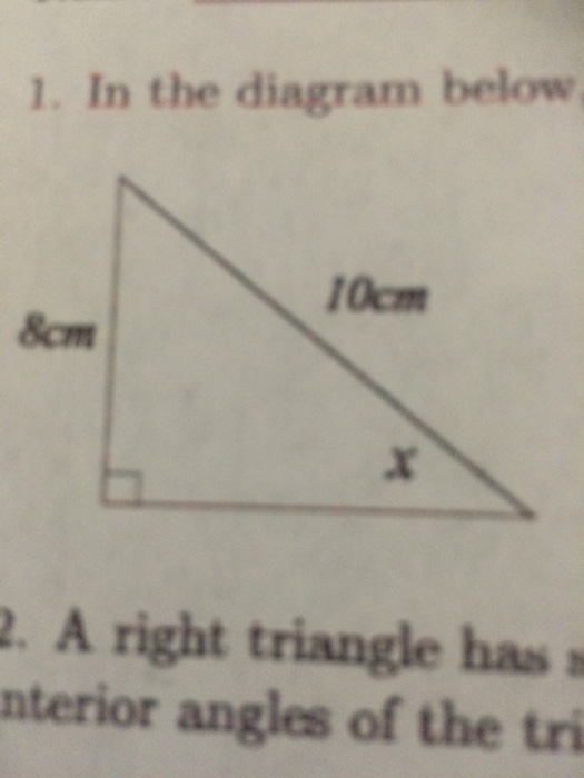 Solved In the diagram below, solve for x. Find the length of | Chegg.com
