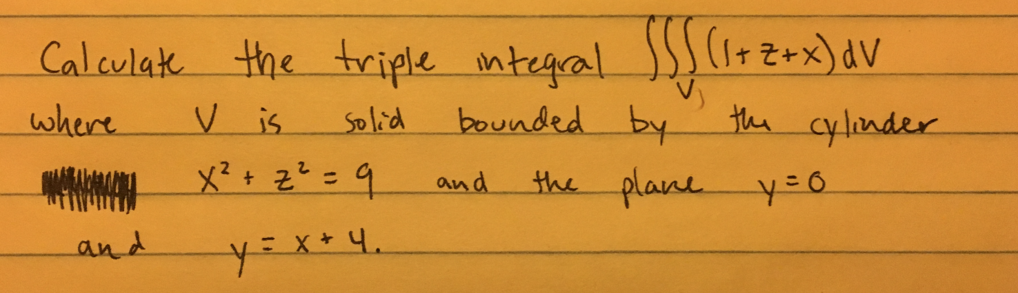 Solved Calculate the triple integral triple integral_V (1 + | Chegg.com