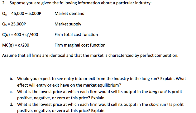 Solved Suppose you are given the following information about | Chegg.com