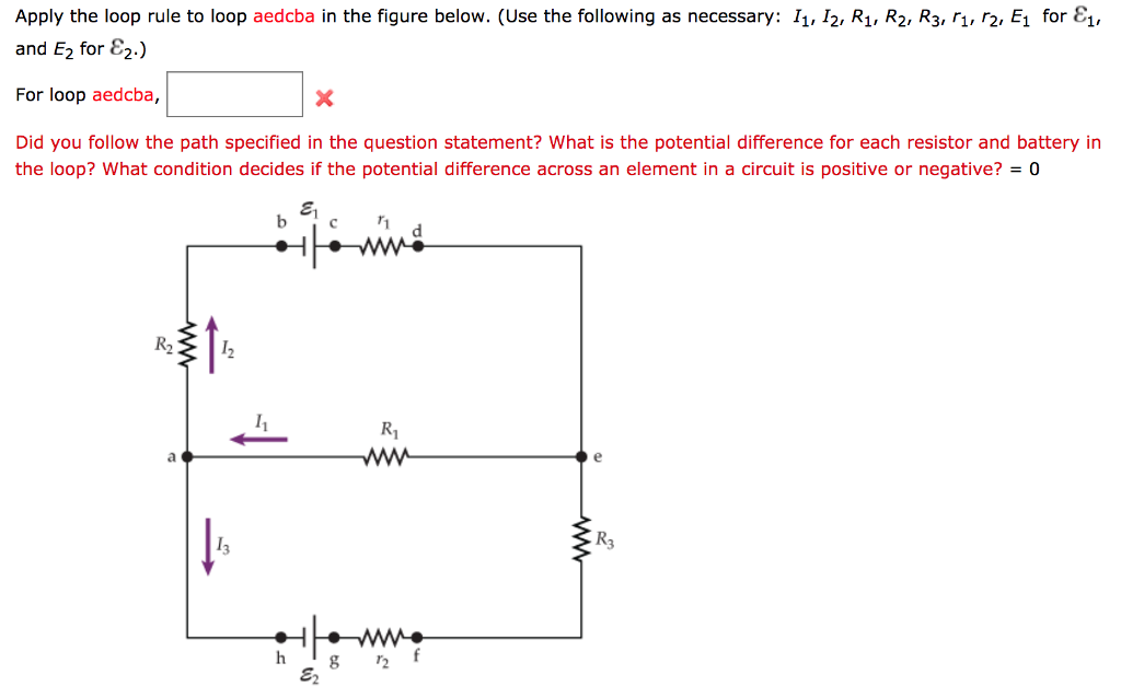 Solved Apply the loop rule to loop aedcba in the figure | Chegg.com