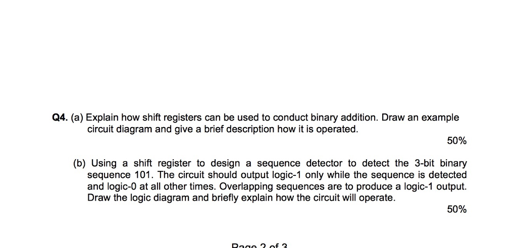Solved Explain how shift registers can be used to conduct | Chegg.com Solved Explain how shift registers can be used to conduct | Chegg.com