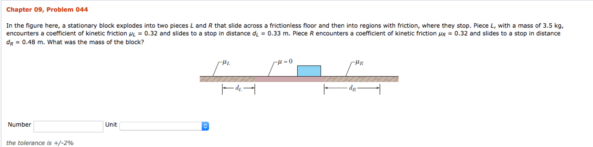 Solved In the figure here, a stationary block explodes into | Chegg.com
