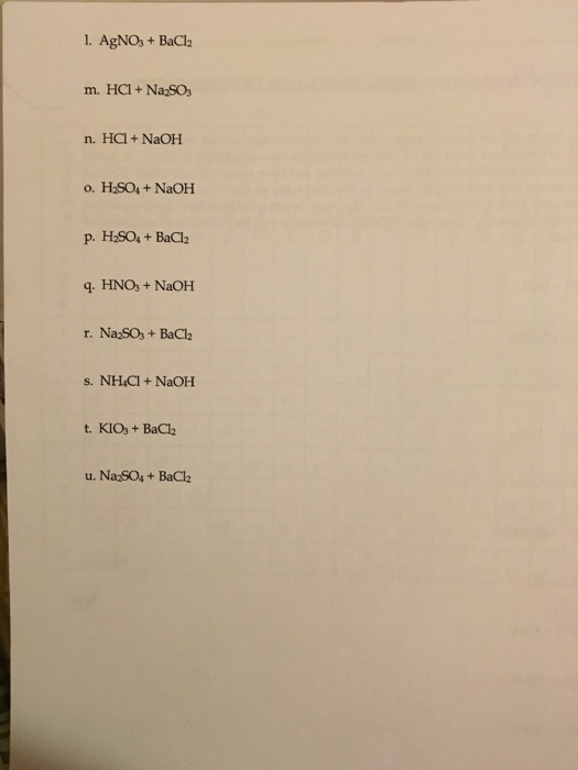 Solved Asking for balanced net ionic equation | Chegg.com