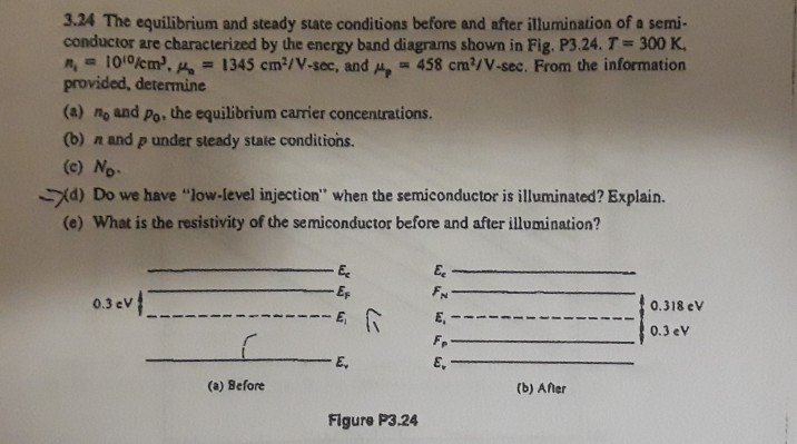 Solved 3 24 The Equilibrium And Steady State Conditions