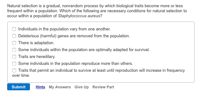 Solved Natural selection is a gradual, nonrandom process by | Chegg.com