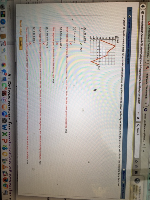 Solved A graph of position versus time for a certain | Chegg.com