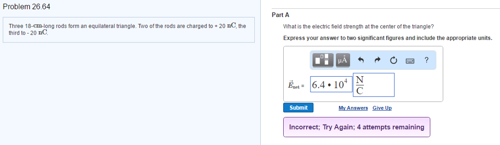 Solved Three 18-cm-long rods form an equilateral triangle. | Chegg.com