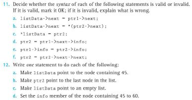 Solved Use the linked list pictured below for Exercises 9 | Chegg.com