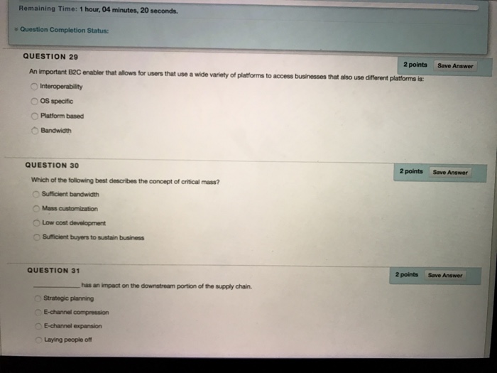 Solved Remaining Time: 1 hour, o6 minutes, 18 seconds. | Chegg.com