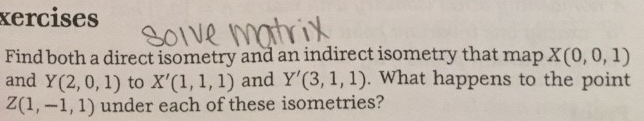 Solved Find both a direct isometry and an indirect isometry | Chegg.com