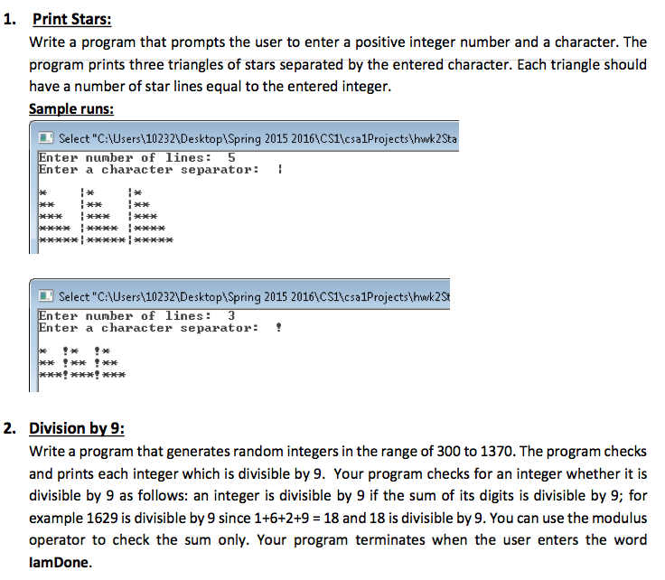 Solved Write A Program That Prompts The User To Enter A P